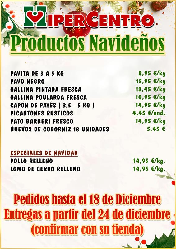 PRODUCTOS NAVIDEÑOS MALLORCA 2025 - Hiper Centro